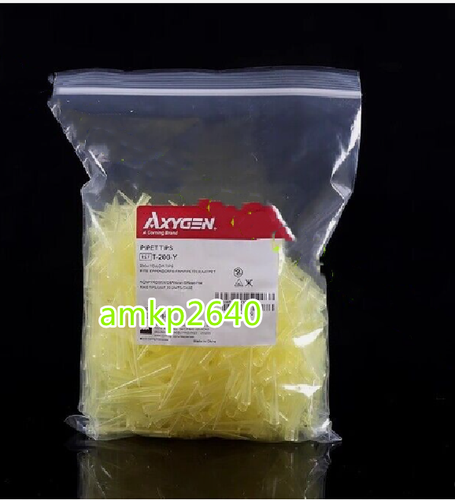 1000Pcs/Bag For Axygen 200ul T-200-Y yellow pipette tip @amkp | eBay