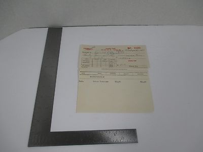 1951 Stowell Corp Receipt Rutland VT Motors Insurance Harold Blaisdell ...