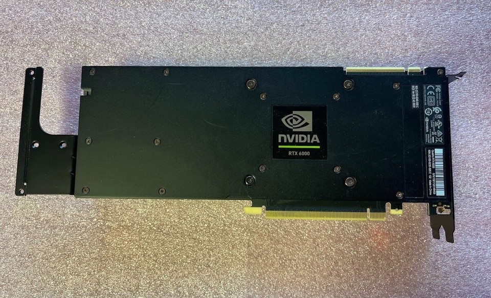 Nvidia Quadro RTX 6000 24GB GDDR6 Passive PCIe PG150 Graphics Card | eBay