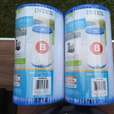 2 new Intex 29005E B pool filter cartridges 633T 634T CS8111 CS8221 ...