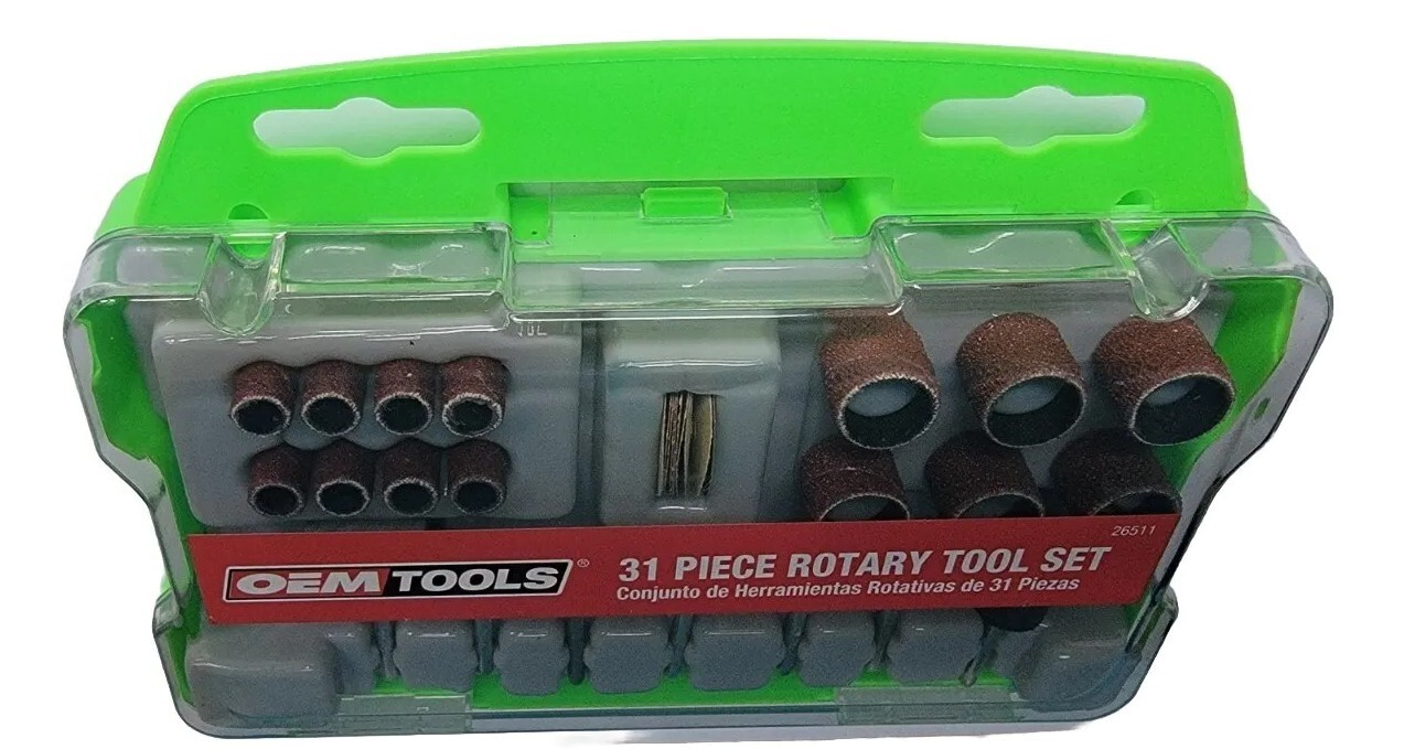 Oem Tools 31pc Rotary Tool Set. With Carrying Case Clear | eBay
