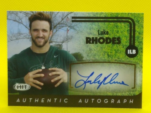 Luke Rhodes 2016 HIT AUTOGRAPH ROOKIE A63 William & Mary Indianapolis Colts | eBay