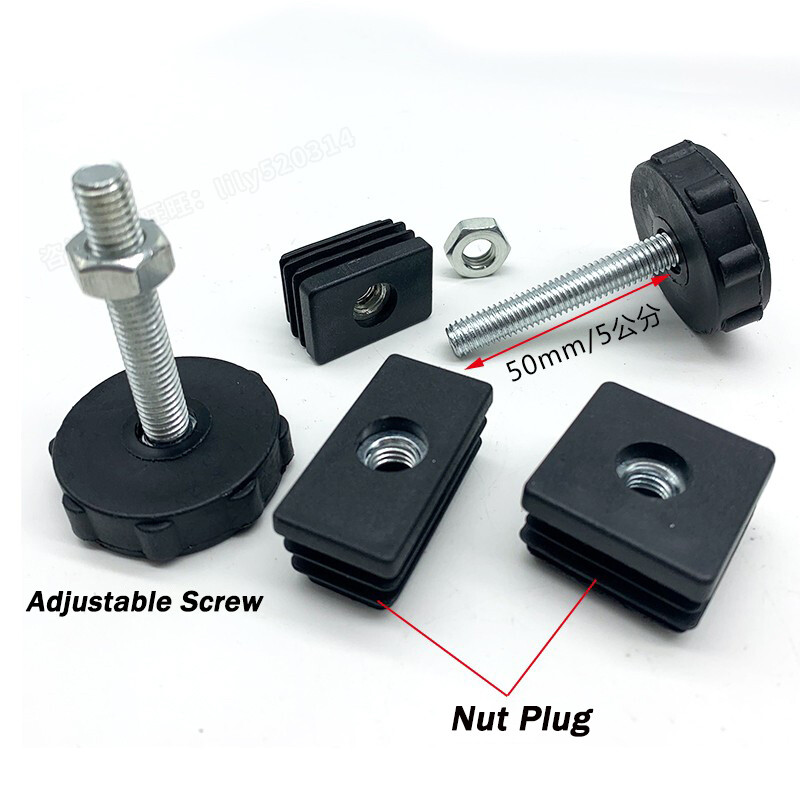 M8 Adjustable Leveling Glide Feet Furniture Table Chair Legs Pad Mat ...