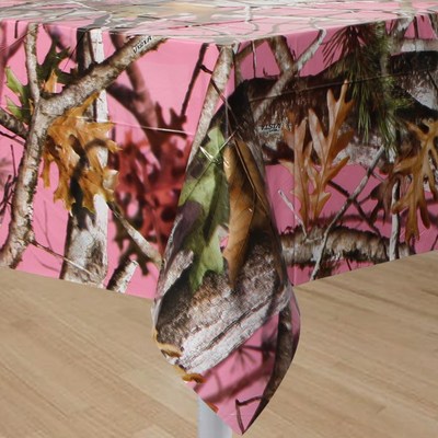 Next Pink Camo Table Cover, Camouflage Tablecloth Wedding Party ...