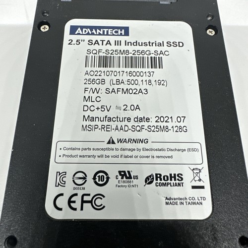 Advantech 2.5" SATA III Industrial SSD Solid State Hard Drive Storage ...