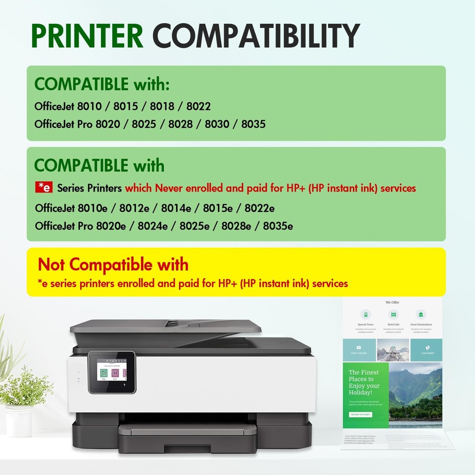 910XL 910 Ink Cartridges Combo Pack: Compatible for HP 910 XL 910XL ...