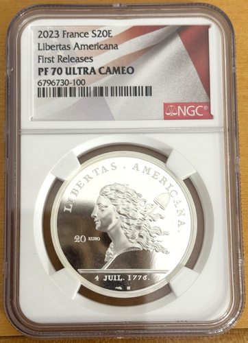 2023 France 20E Libertas Americana FR Ultra Cameo PF70 NGC 1 Oz Fine ...