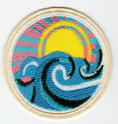 Round Sun and Wave Patch New | eBay