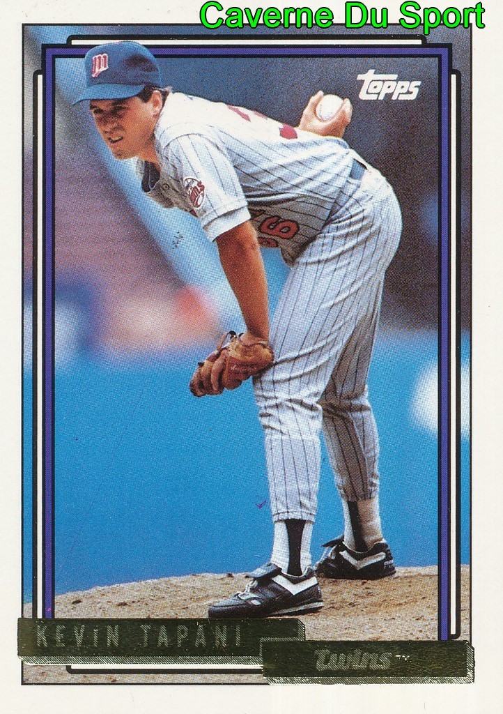 #313 KEVIN TAPANI MINNESOTA TWINS TOPPS GOLD BASEBALL CARD 1992 ...