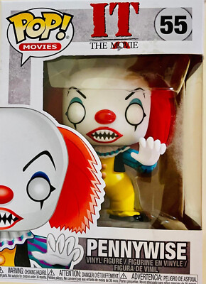 PENNYWISE IT The Movie Pop Movies 4" Vinyl Figure #55 Protector Funko ...