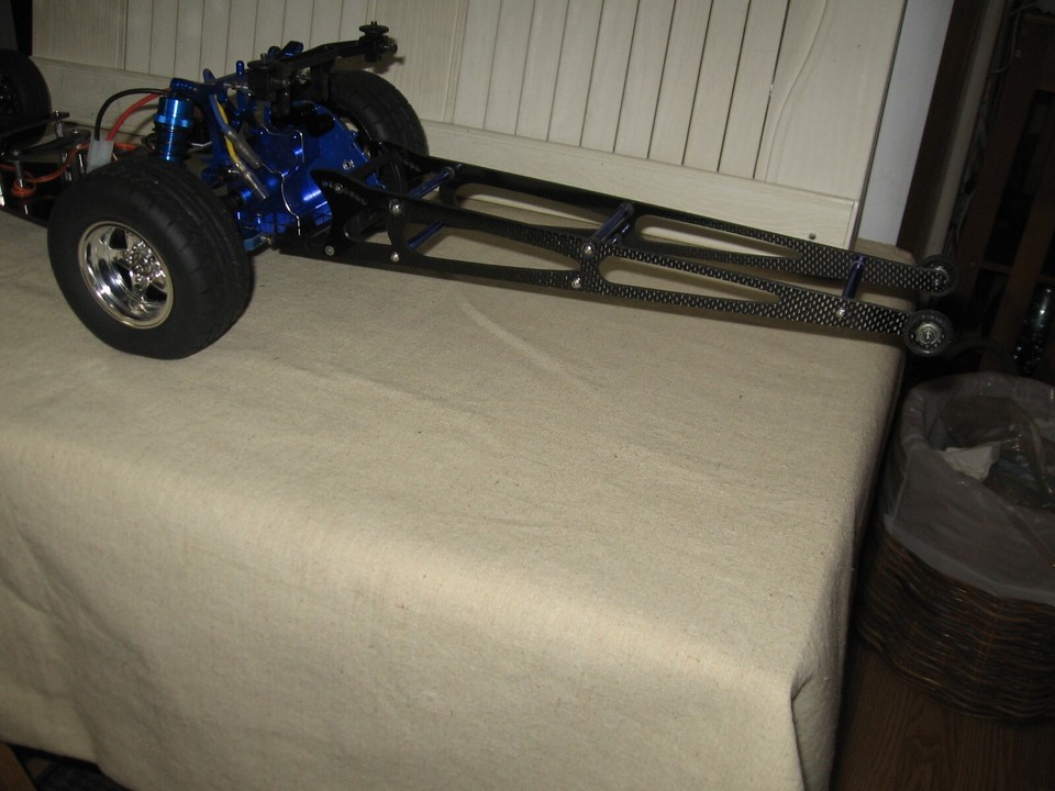 RC DRAG CAR CUSTOM MADE TRAXXAS SLASH 2WD CHASSIS WITH ALUMINUM ...