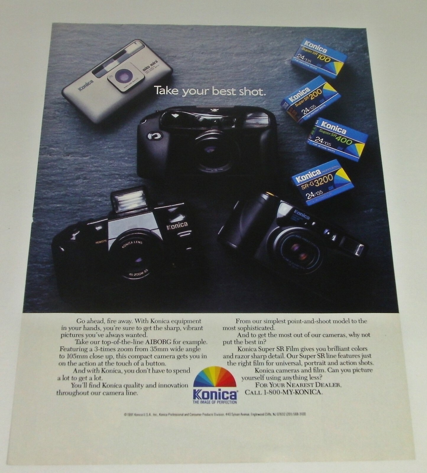 Vintage 1993 Konica Cameras and Film Original Magazine Print Ad | eBay