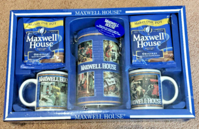 Rare Maxwell House Coffee Mug and Canaster Gift Set "Good To The Last ...