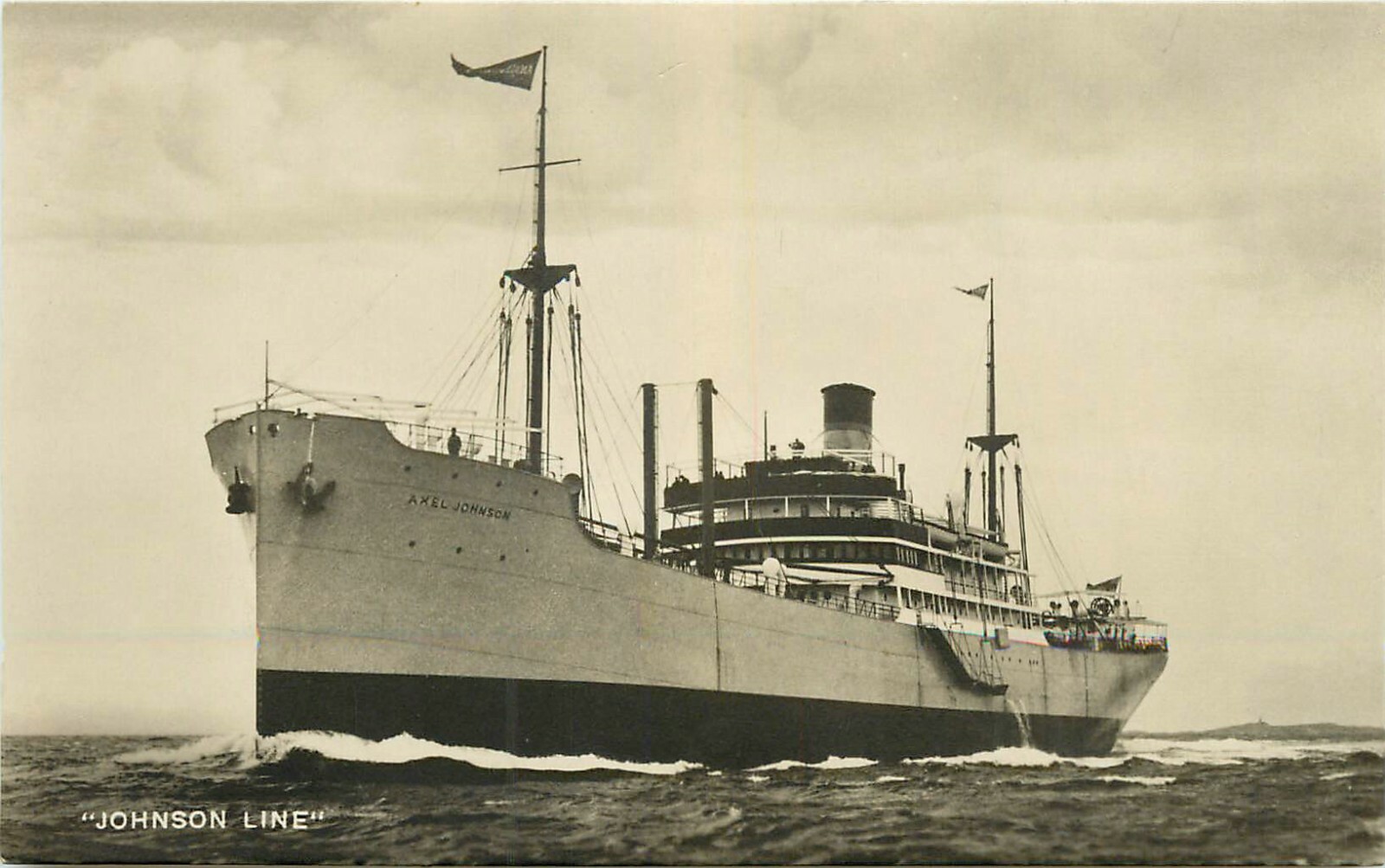 Johnson Line "Axel Johnson" Ship Postcard Real Photo | eBay.de