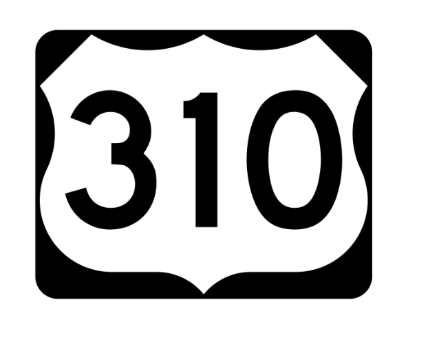 5" us route 310 highway bumper sticker decal usa made | eBay