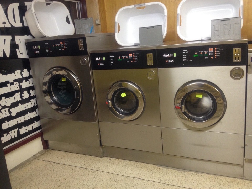 JLA Ipso 23kg 50lb coin operated commercial industrial washing machine ...