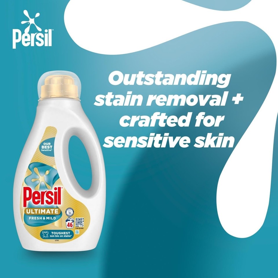 Persil Ultimate Touch of Comfort Fresh & Mild Laundry Detergent 46w 3 ...