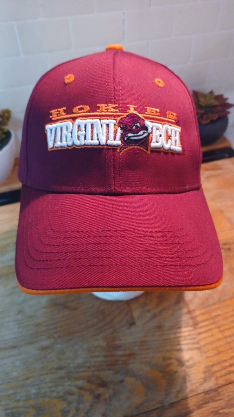 Top Of The World Virginia Tech Hokies Red Orange Hat Adjustable Cap | eBay