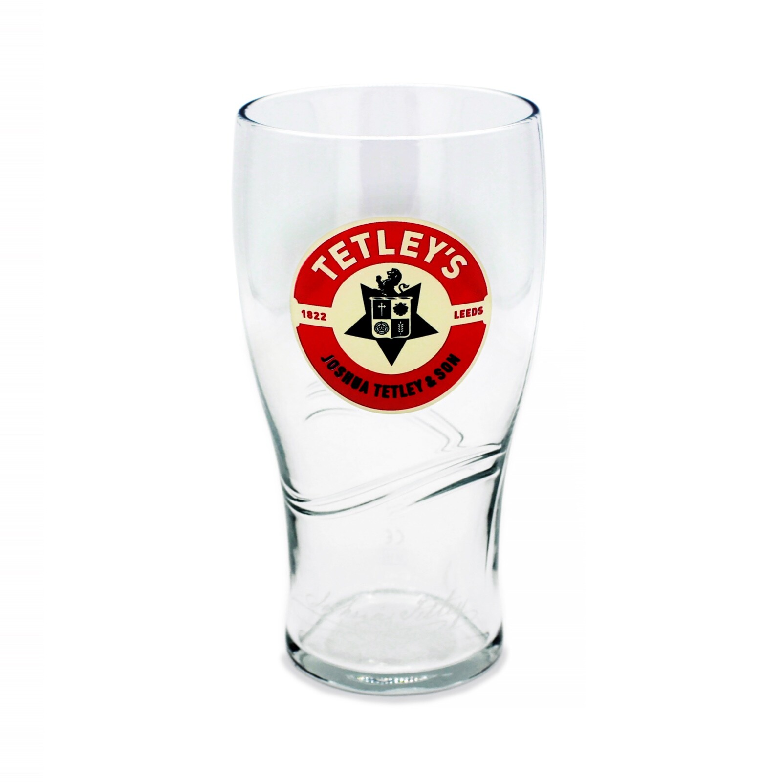 4 x Tetley’s Bitter Pint Glass Tulip Shape Brand New Man Cave Bar Pub ...