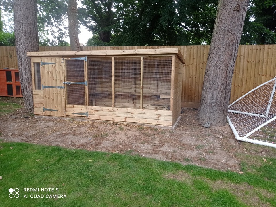 Custom Built rabbit hutch. Cheshire, Manchester, Birmingham. Del & fit ...