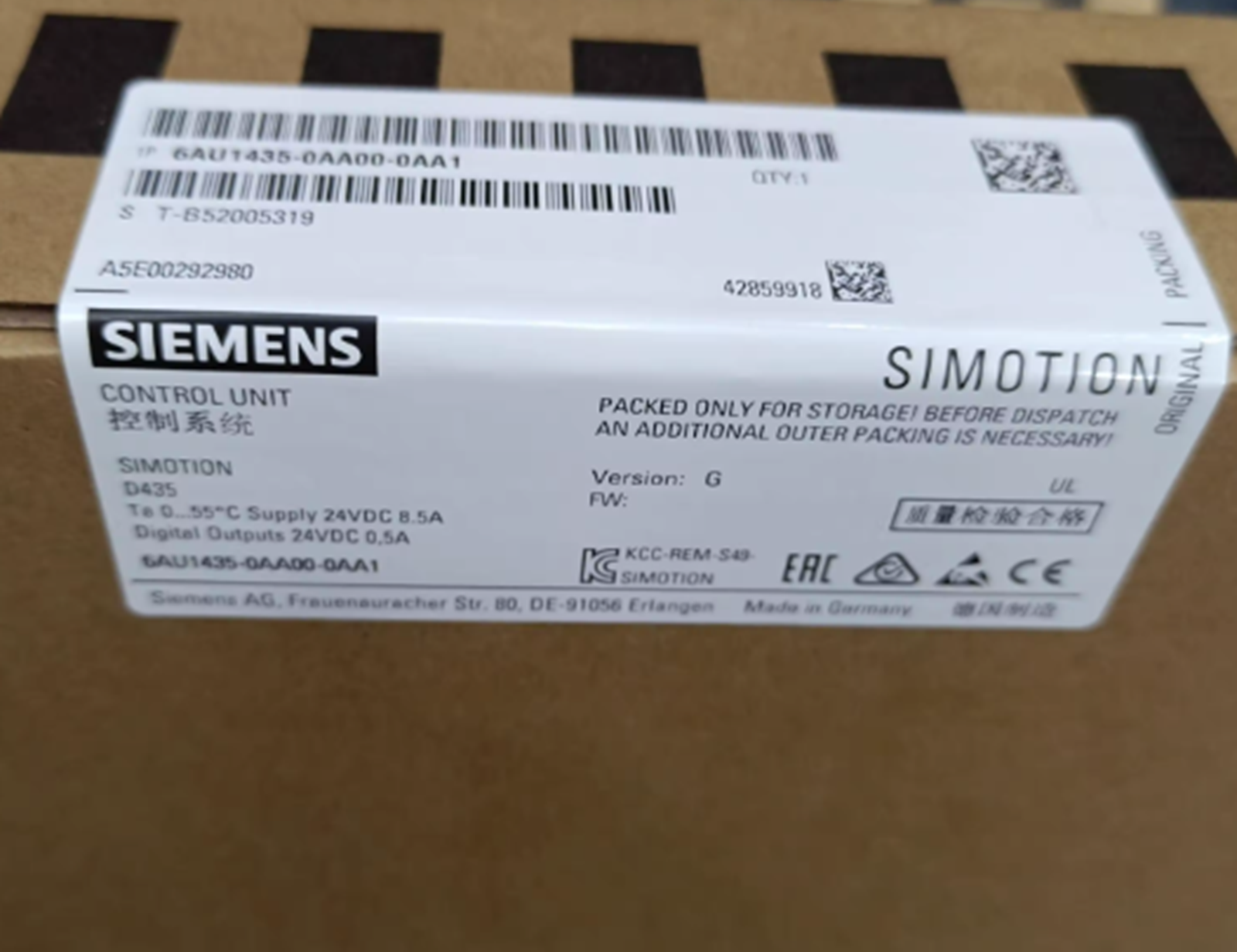 NEW Siemens 6AU1435-0AA00-0AA1 SIMOTION D435 Control Unit | eBay