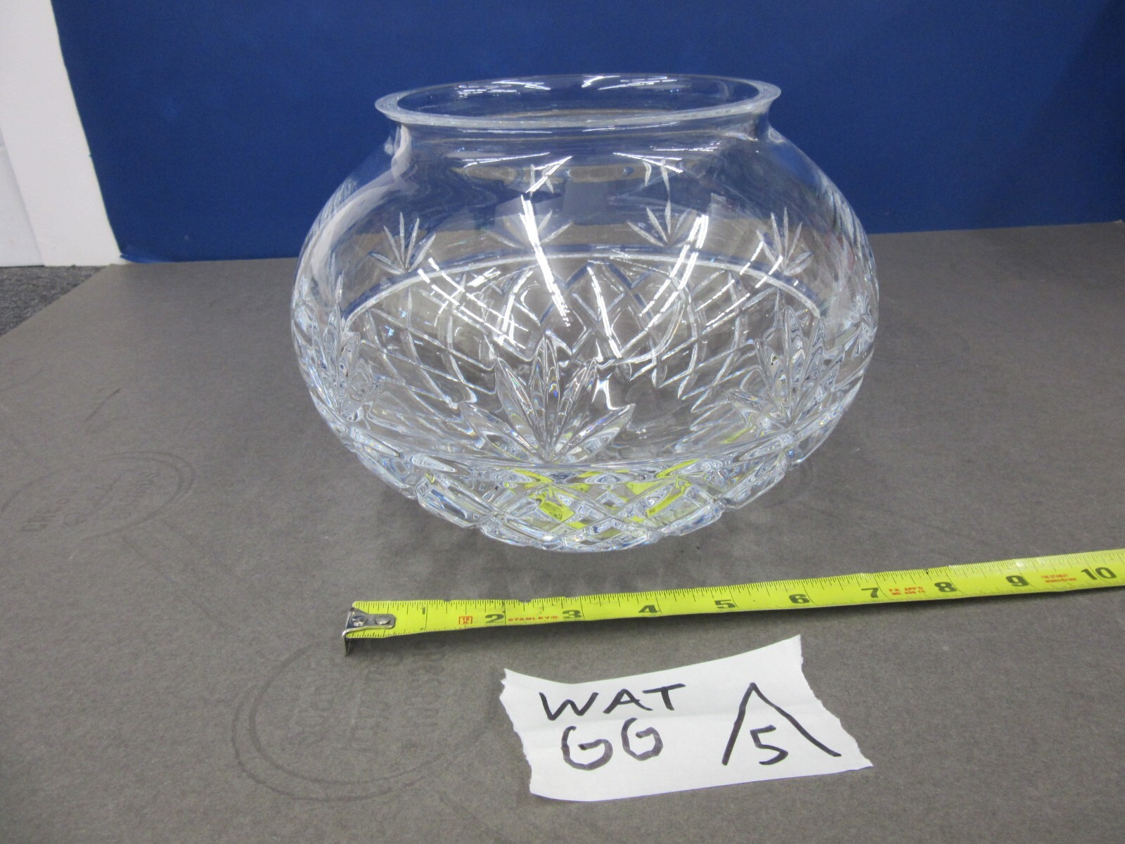 Waterford Crystal glass Hester? Rose? bowl 8" serving decoration | eBay
