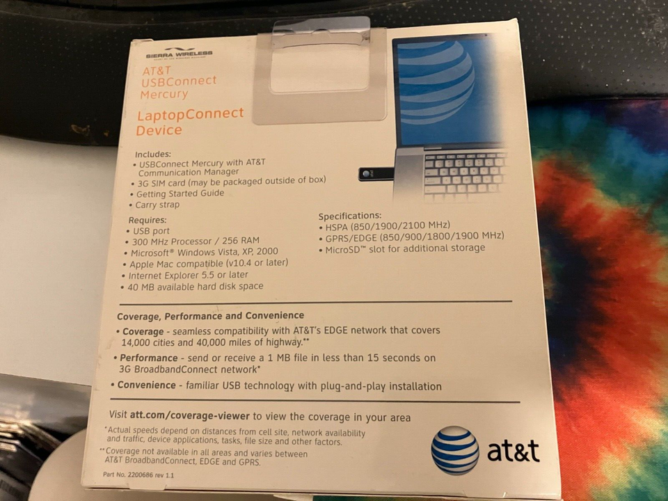 AT&T Sierra Wireless USB Connect Mercury Air 3G SIM Card | eBay