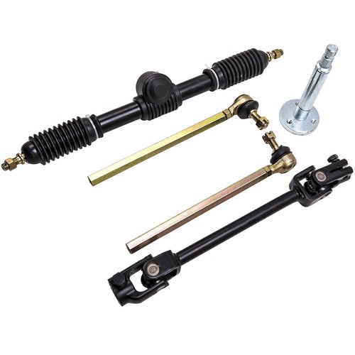 Steering Wheel Part Assembly 110cc Tie Rod Rack Adjustable Shaft for Go ...