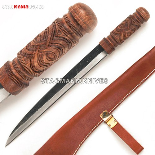 Premium Hand Forged J2 Steel Hunting Anglo Saxon Seax Bowie Knife ...