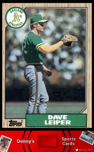 1987 Topps #441 Dave Leiper Oakland Athletics Baseball Card | eBay