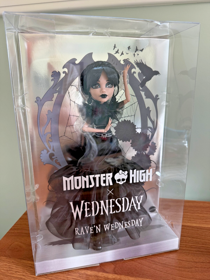 Monster High x Wednesday Collectible Rave'N Wednesday Doll in Black ...
