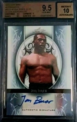2010 Leaf JON JONES Rookie Autograph-Signed UFC GEM MINT BGS 9.5/10 ...