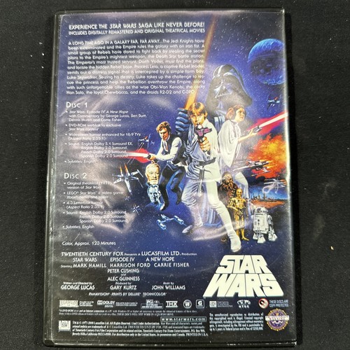 Star Wars Limited Edition DVD Set Original Trilogy Unaltered Theatrical ...