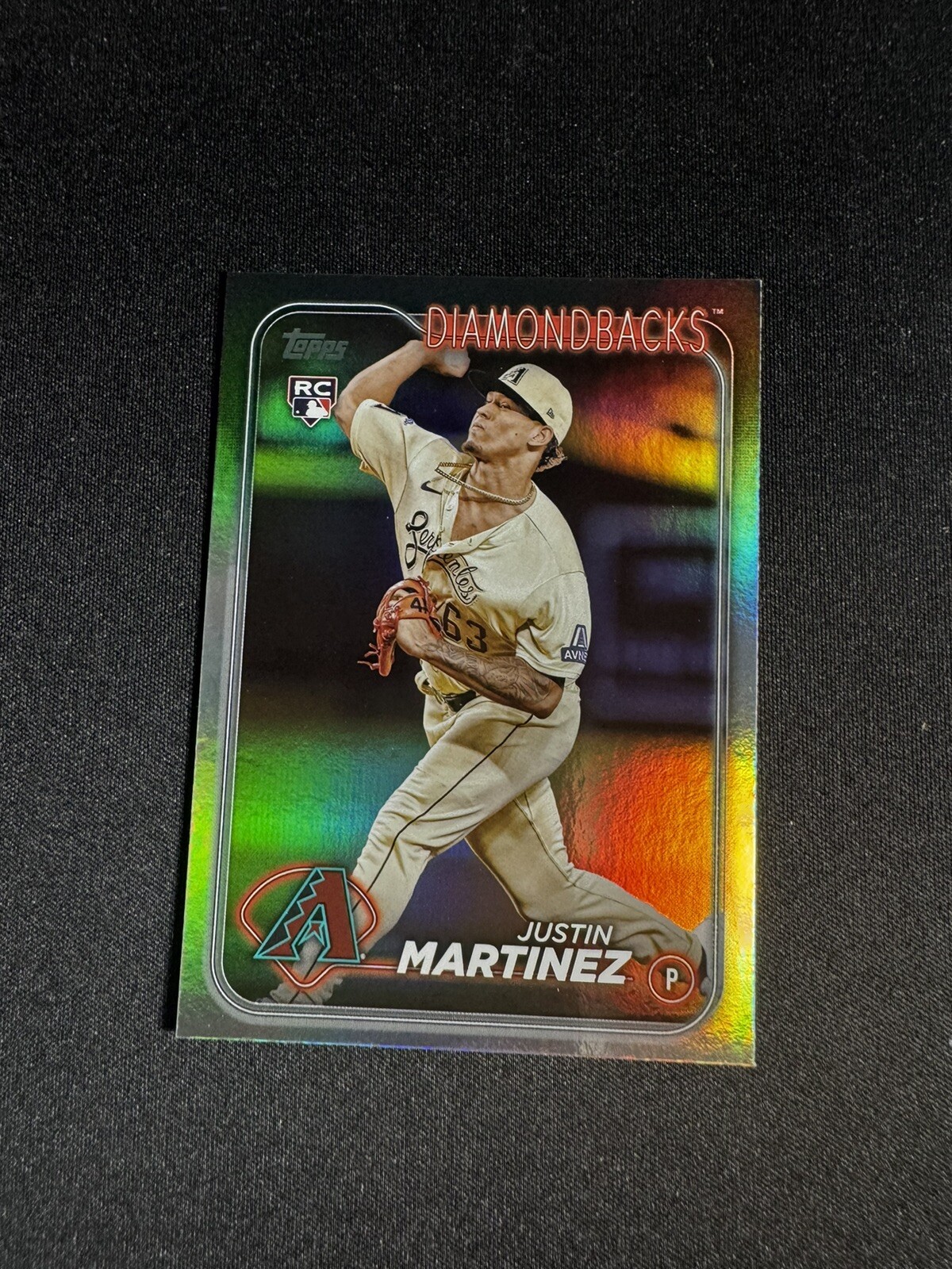 2024 Topps Series 1 Rainbow Foil #325 Justin Martinez Arizona ...