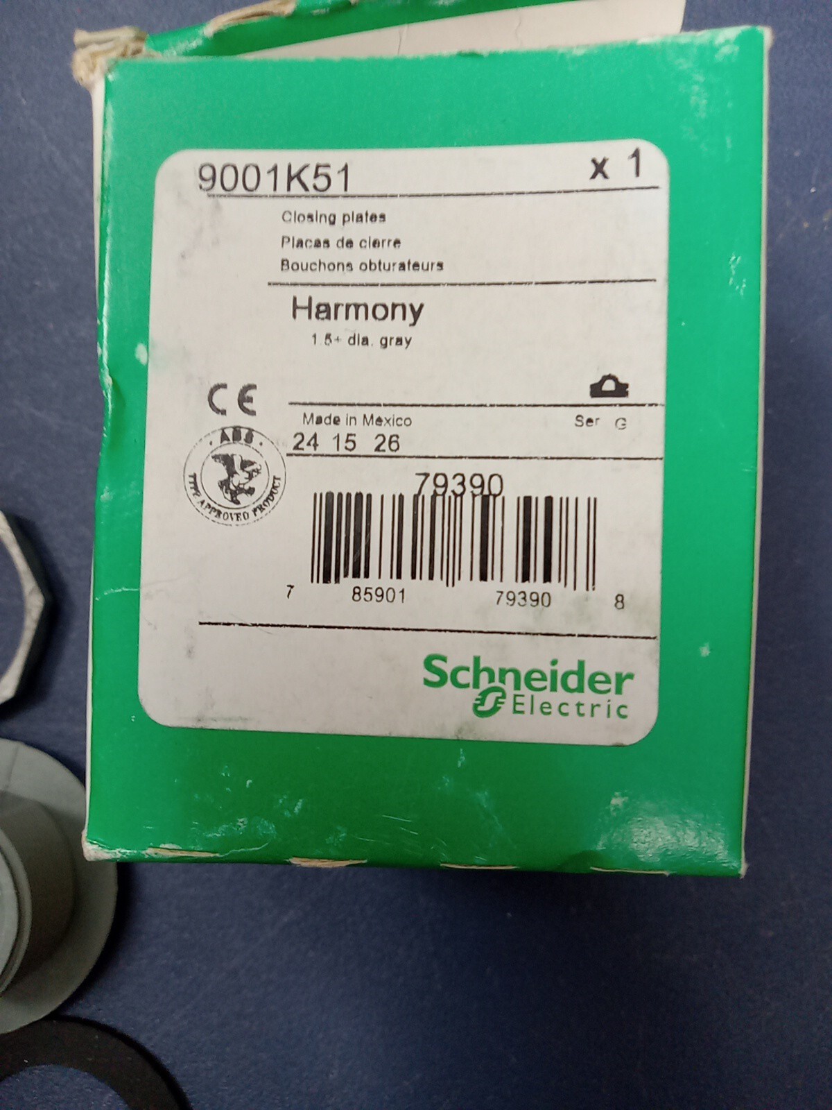 (2) SCHNEIDER ELECTRIC 9001K51 Pushbutton Closing Plate. NOS | eBay