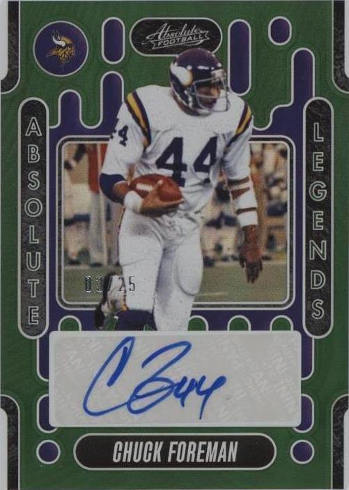 2024 Panini Absolute - Absolute Legends Signatures Chuck Foreman #ALS ...