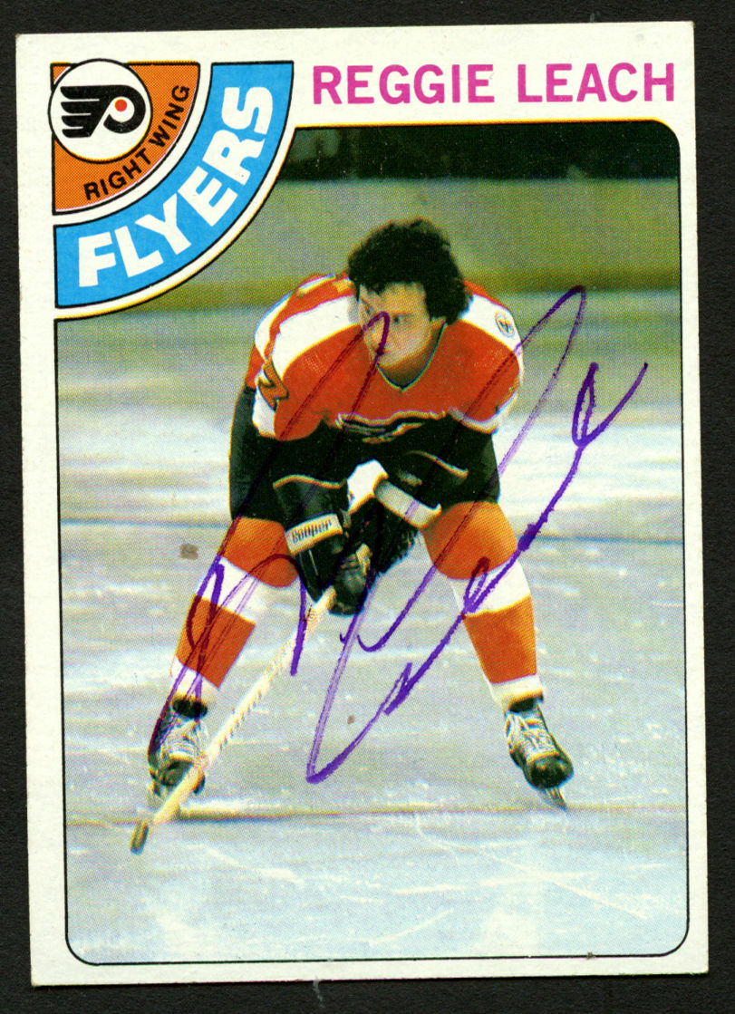 Reggie Leach #165 signed autograph auto 1978-79 Topps Hockey Trading ...