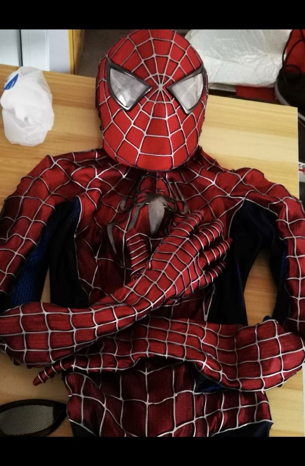 Original Toby Spiderman Costume Polyester 3D Stereo Coating Line Suit ...