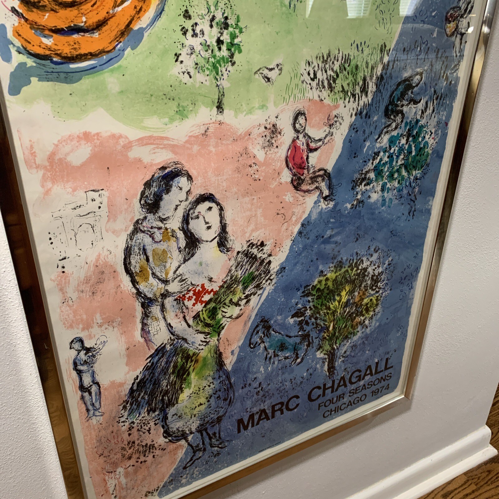 Marc Chagall Four Seasons Lithograph ~ 1974 ~ Chicago | eBay