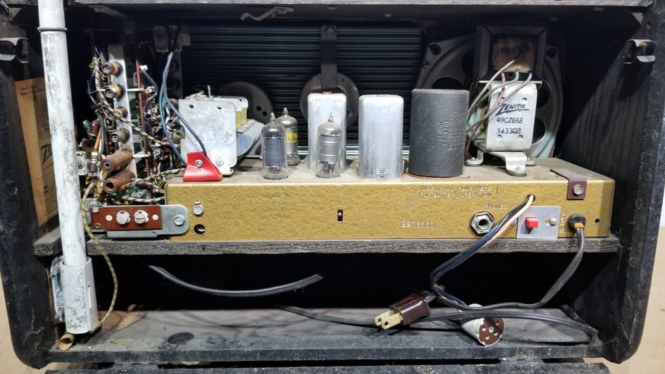 Vintage Zenith Trans Oceanic Wave Magnet H500 Radio 5H40 - Parts ...