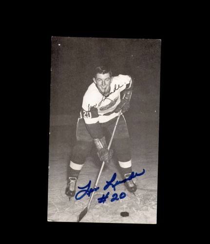Len Lunde Signed JD McCarthy Vintage Postcard 1950`s 60`s Detroit Red ...