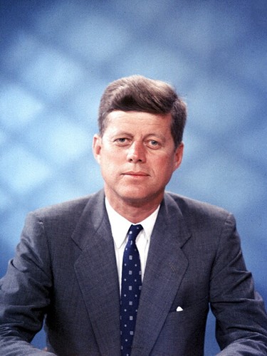 V2312 John F. Kennedy Color Portrait JFK Retro USA Decor WALL POSTER ...