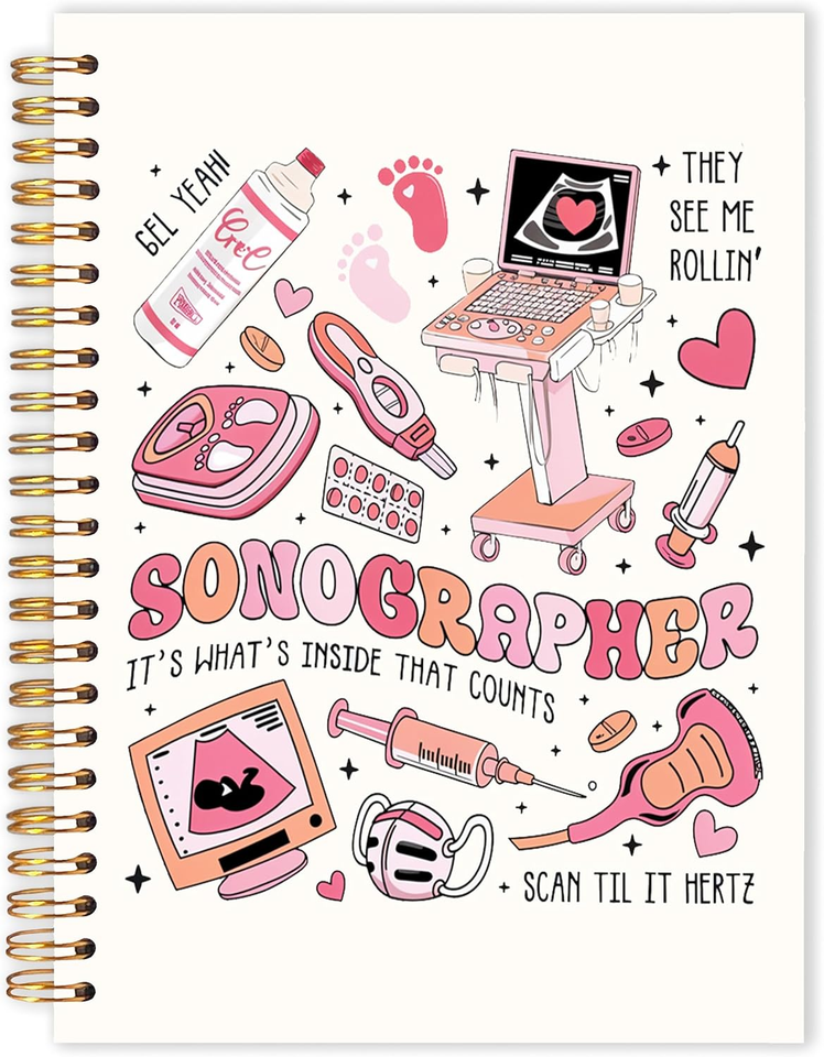 Sonographer Gifts Spiral Notebook 5.5X8.3, Ultrasound Tech Gifts Journal for Wri | eBay