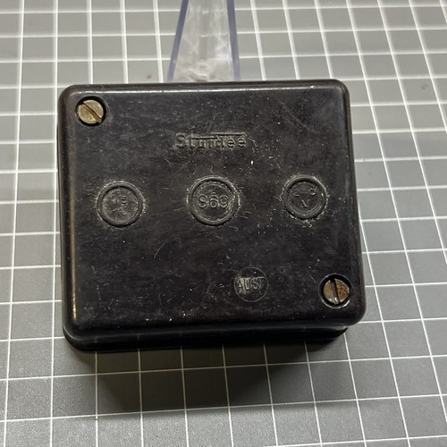 VINTAGE BAKELITE ELECTRICITY JUNCTION BOX LIGHTING SWITCH STURDEE POWER ...