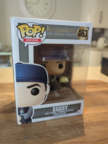 Funko POP Vinyl - Movies - Kingsman - Eggsy With Dog #463 Taron Egerton ...
