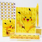 Pokemon Journal Set Pikachu Pen Eraser Note Pad Stickers Ruler Birthday ...
