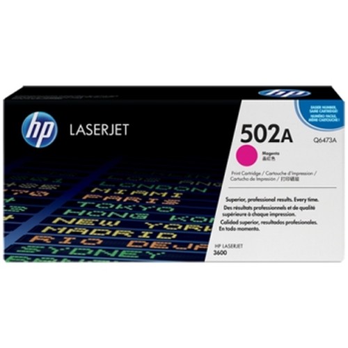 Genuine HP LaserJet 502A Magenta Original Toner Cartridge Q6473A - 4000 ...