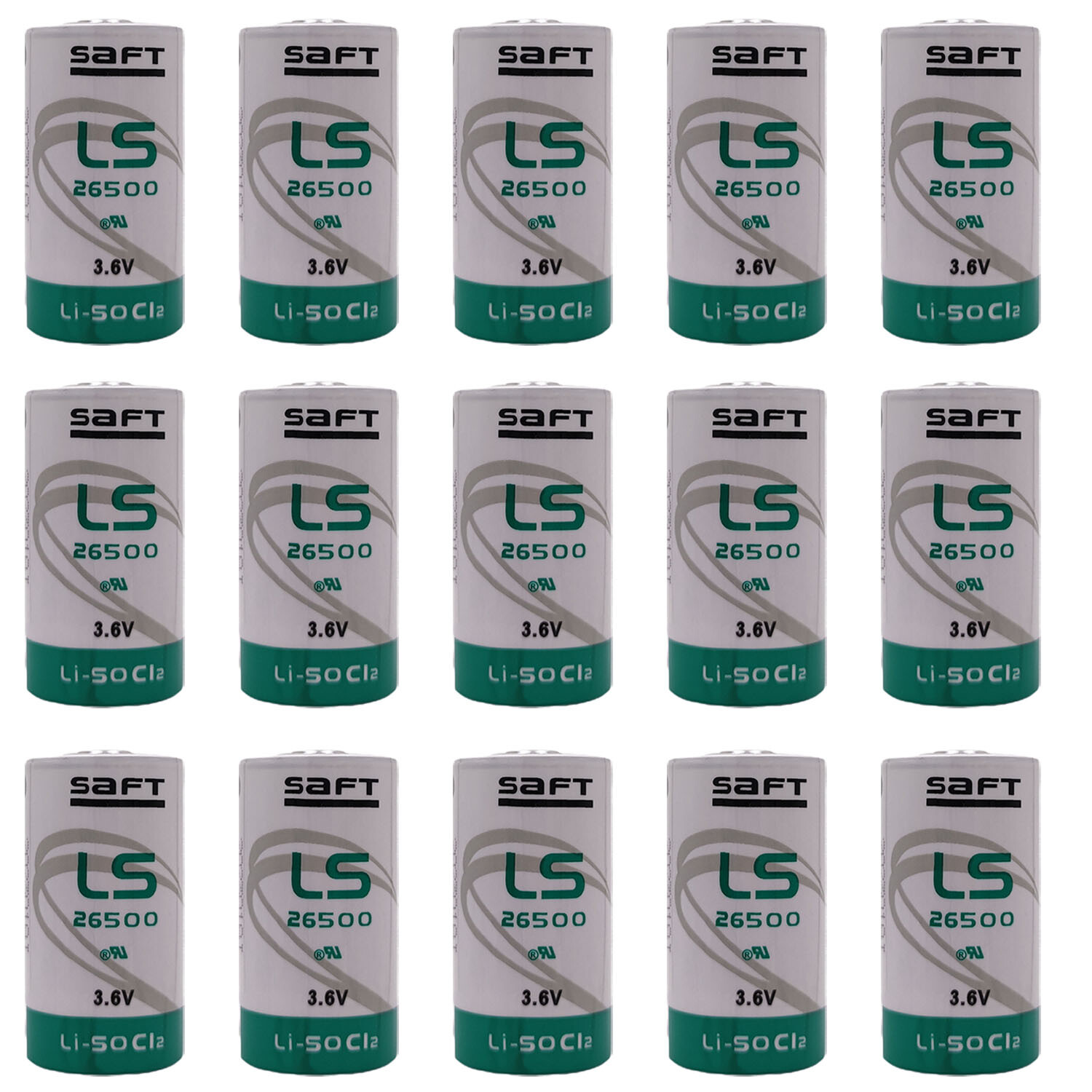 15-Pack LS26500 C Size 3.6V battery Thionyl Chloride Battery | eBay