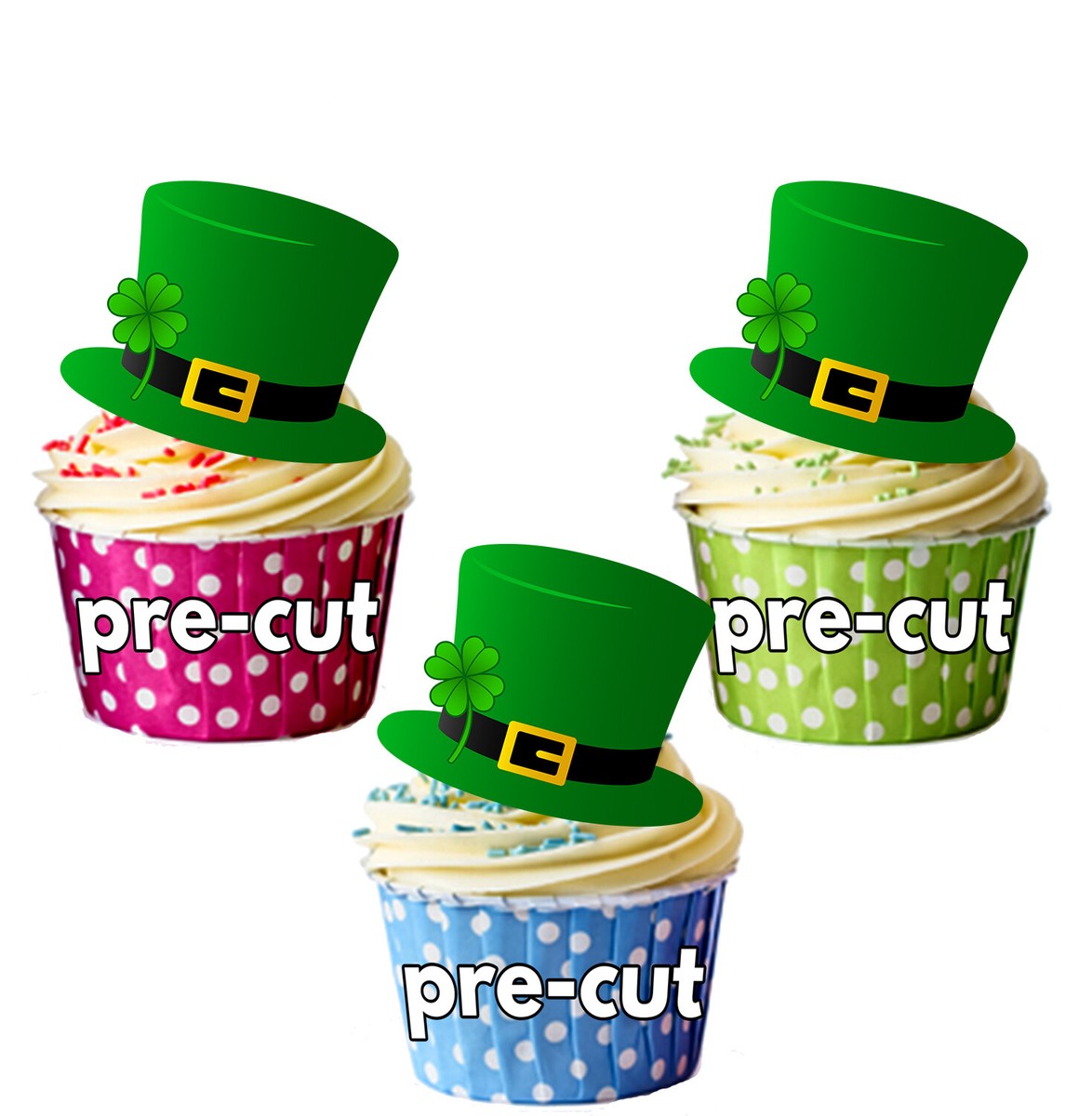 St Patricks Day Cupcake Toppers