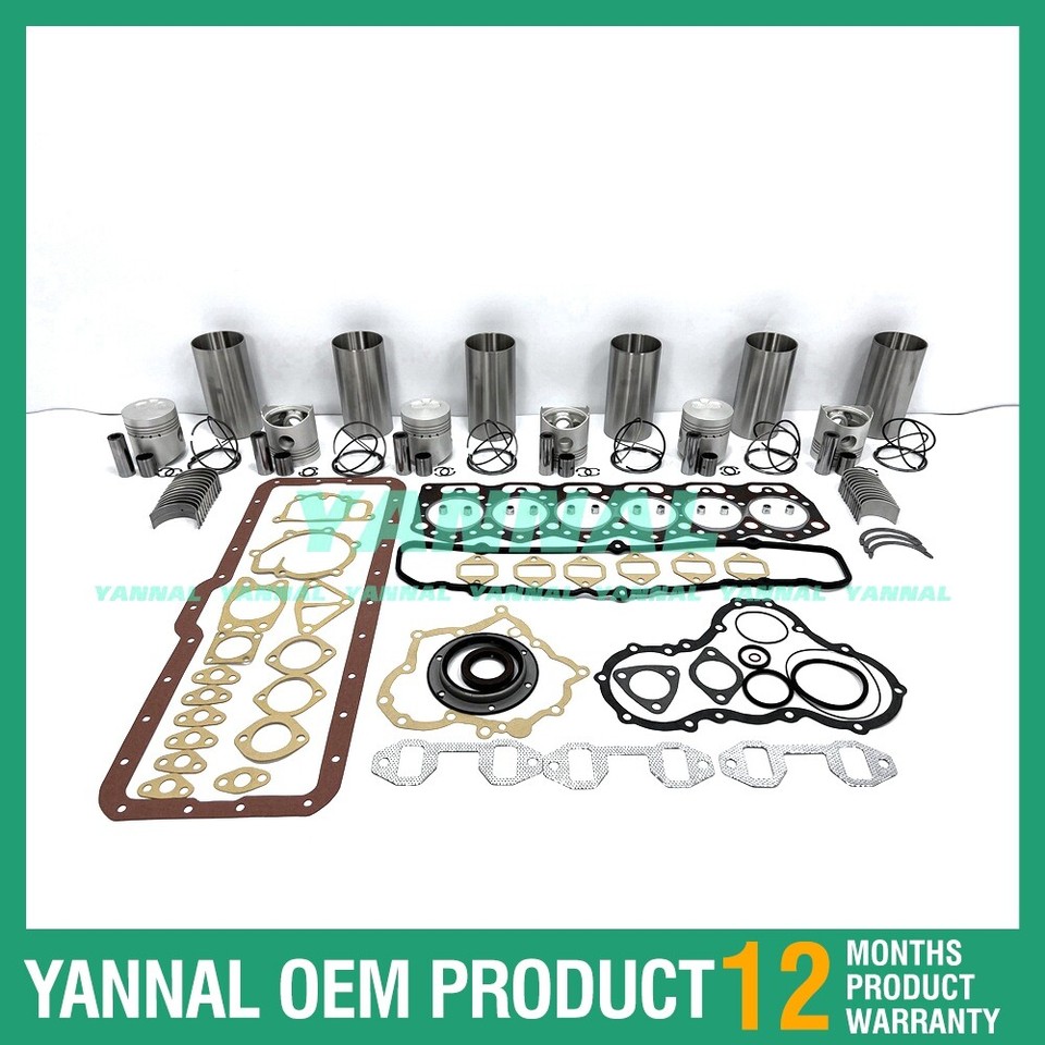 Engine Overhaul Rebuild Kit With Gasket Bearing Set For Mitsubishi 6DR5 ...
